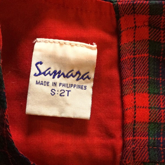 Dresses | Vintage Samara Plaid Dress With Teddy Bear Appliqus | Poshmark